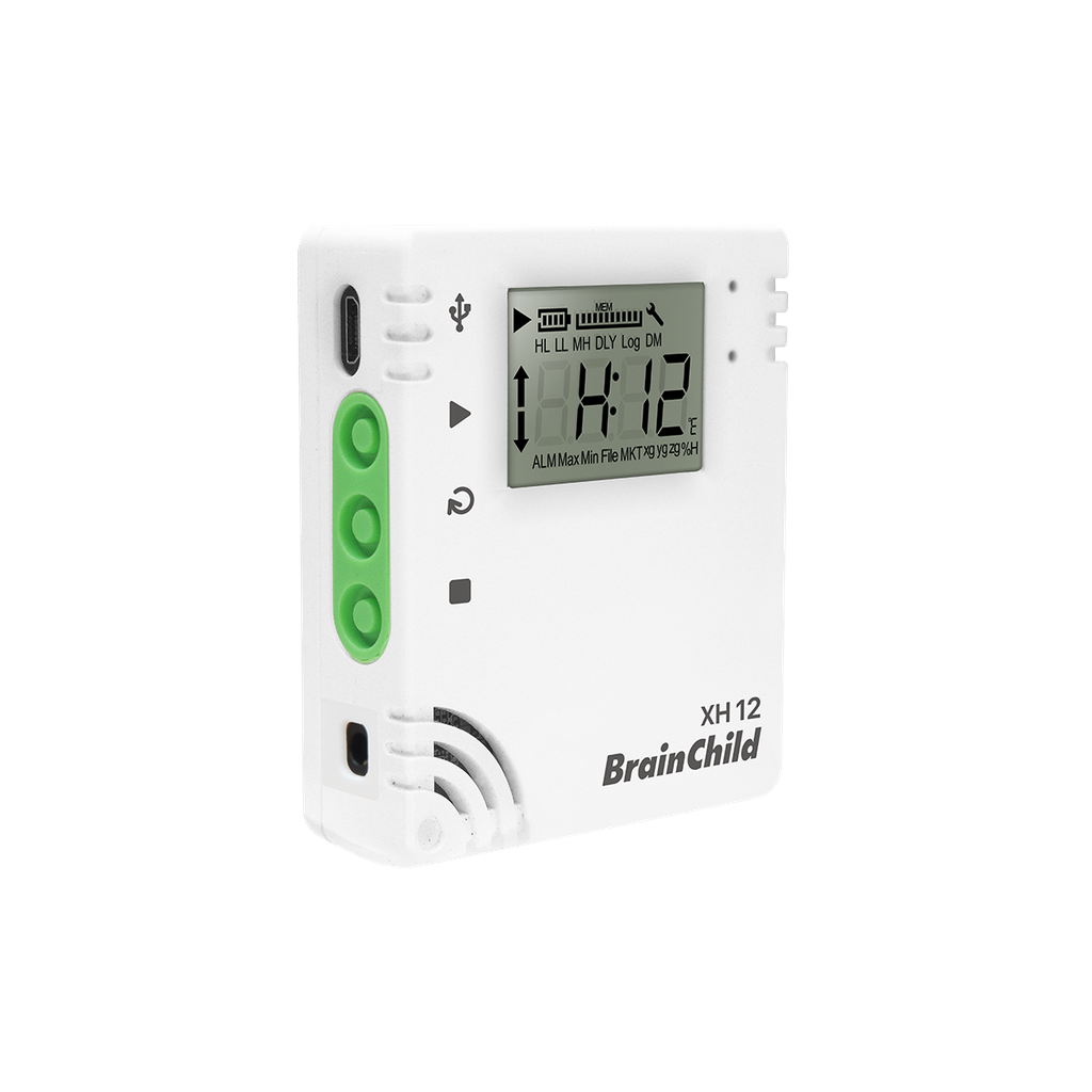 XH12 Wi-Fi 溫溼度記錄器 | 大螢幕顯示・USB 匯出・外接式溫濕度記錄器 | 偉林電子